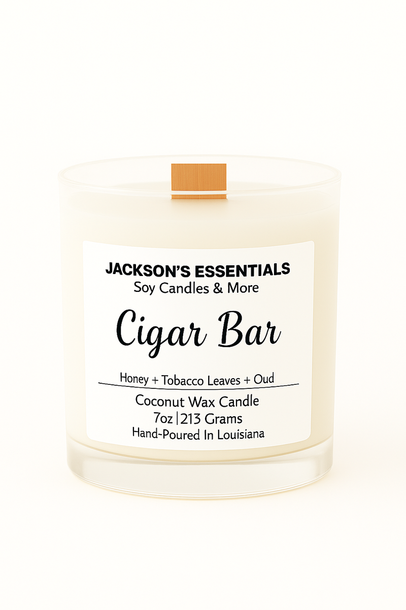 Cigar Bar Candle | Sophisticated Woody Luxury Ambiance – Jackson’s ...